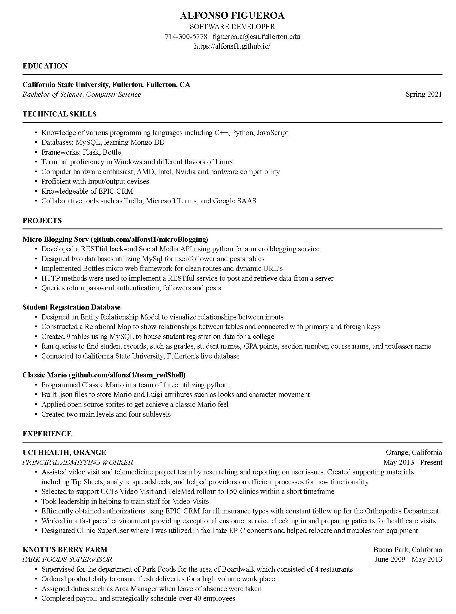 Alfonso Figueroa Personal Portfolio